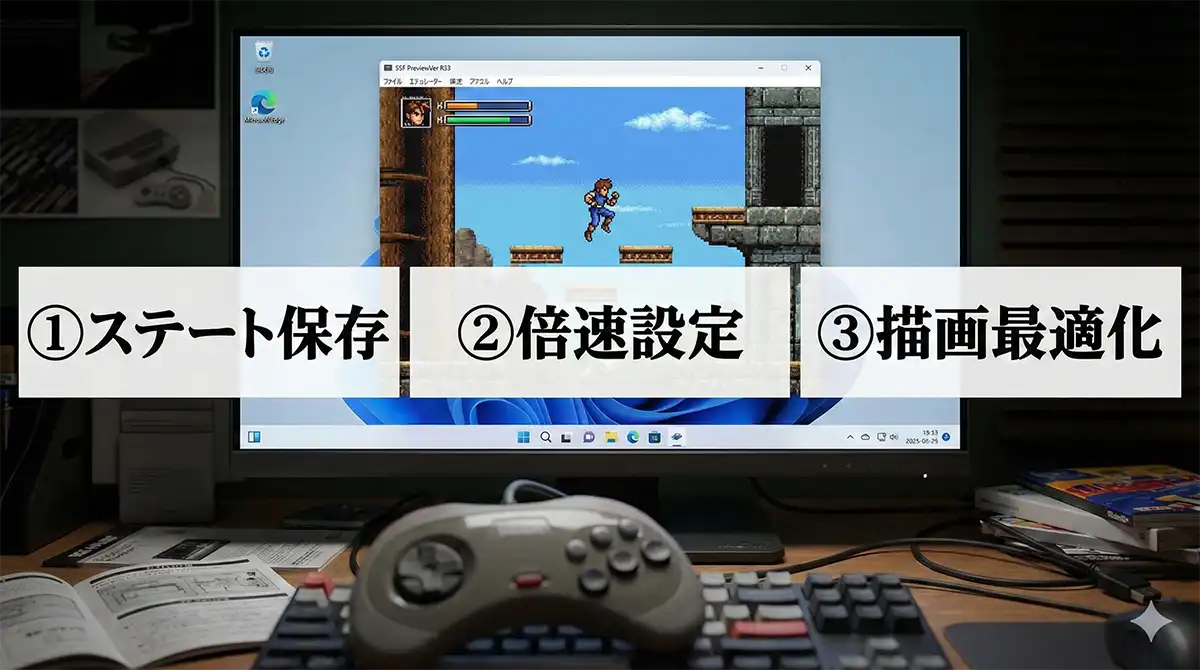 【SSF R33】ステートセーブ・描画設定を最短で使う手順3選 - メリ爺のゲーム万歳